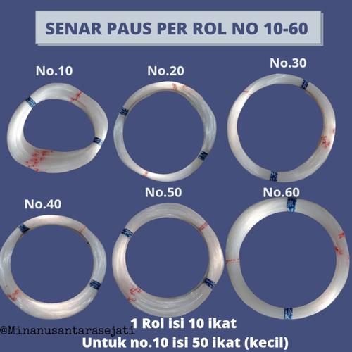 Jual Senar Pancing / Tali Pancing / Tali Kenur Cap PAUS No 10-100 ...