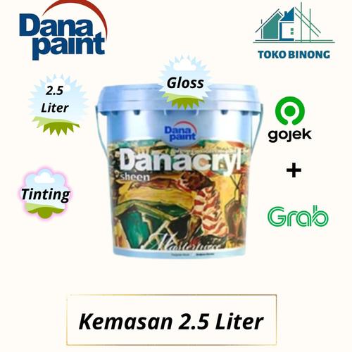Jual Cat Tembok Tinting Dana Paint Danacryl Sheen Interior 2.5 Liter ...