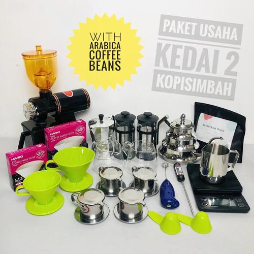 Jual Paket Usaha Kedai Kopi 2 Lengkap Set Alat Seduh Mini Cafe Coffee ...