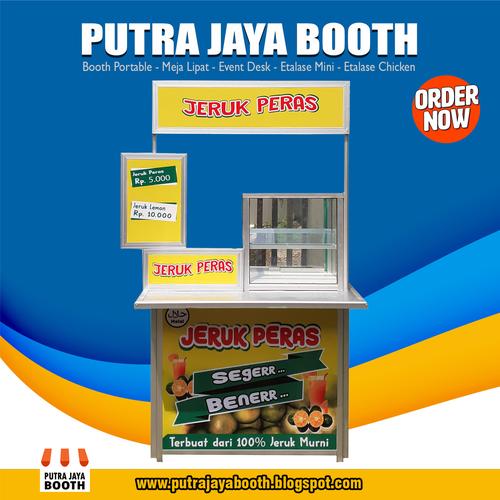 Jual Booth Portable Meja Lipat Event Desk | Etalase | Menu | Rak ...