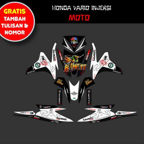 Jual Sticker striping decal Motor Honda vario custom full kustom stiker ...