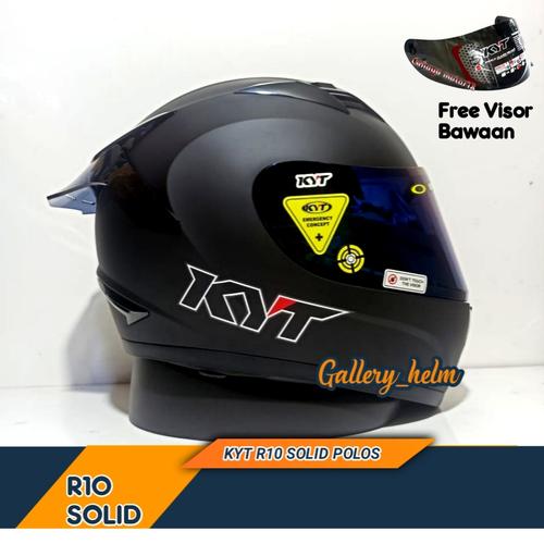 Jual Helm Kyt R10 Hitam Doff | Paket Ganteng Include Visor Iridium ...