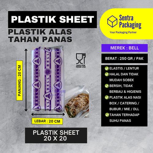 Jual Plastik Alas / Sheet / Lembaran Anti Panas Merk Bell HDPE 20 x 20 ...