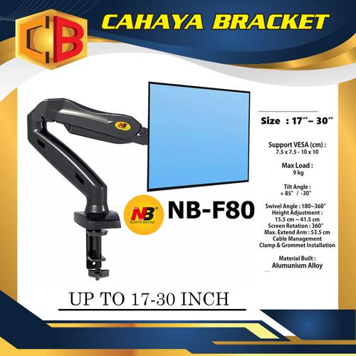 Jual BRACKET TV LCD MONITOR 17"-30" NORTH BAYOU NB F80 TILT STAND MEJA ...