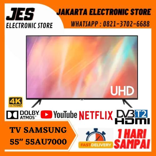 Promo TV SAMSUNG 55AU7000 55" Crystal UHD 4K SMART TV New 2021 55TU7000 Cicil 0% 3x - Jakarta ...