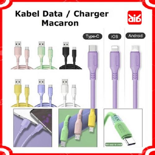 Jual AIKOSIA AKACC KABEL DATA MACARON 2A FAST CHARGING USB V8/MICRO ...