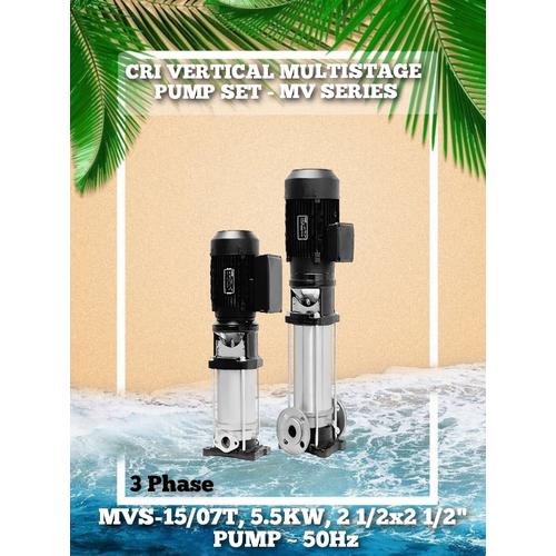 Jual Pompa CRI Vertical Multistage Pump Set Type MVS-15/07T 3 Phase ...