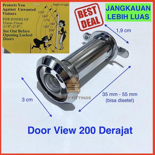 Jual Door View Door Viewer Lubang Intip Pintu Kekeran Pintu Pengintip ...