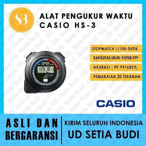 Jual Stopwatch Casio HS 3 - Alat Pengukur Waktu Casio HS-3 - Kota ...