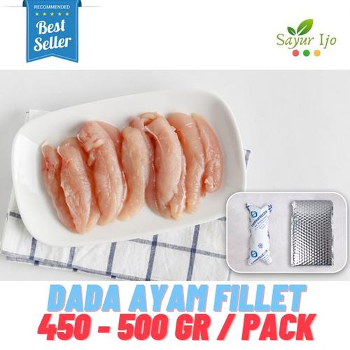 Promo Dada Ayam Fillet 450-500 Gram Fresh Frozen Chicken Breast Daging ...