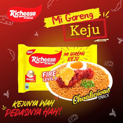 Jual RICHEESE MIE INSTAN KEJU GORENG MIE RICHEESE LEVEL 0 LEVEL 3 LEVEL ...