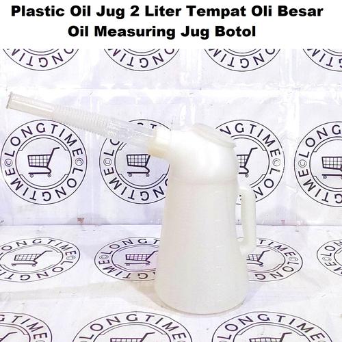 Jual Plastic Oil Jug 2 Liter Tempat Oli Besar Oil Measuring Jug Botol ...