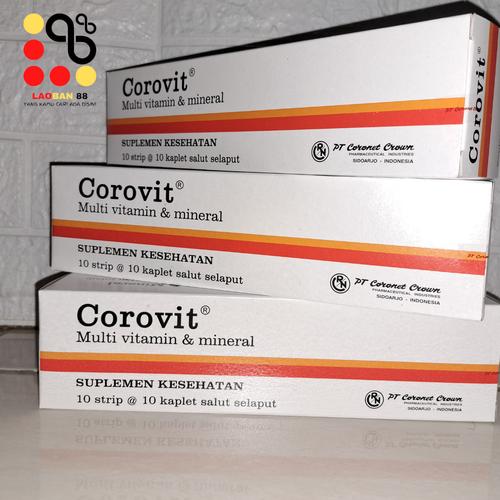 Jual Corovit Tablet/Multivitamin/Daya Tahan Tubuh - 1 Box isi 100 ...