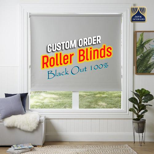 Jual Roller Blinds 100% Blackout Chain Heavy Duty Ukuran Custom - Kab. Tangerang - JAVA Interior ...