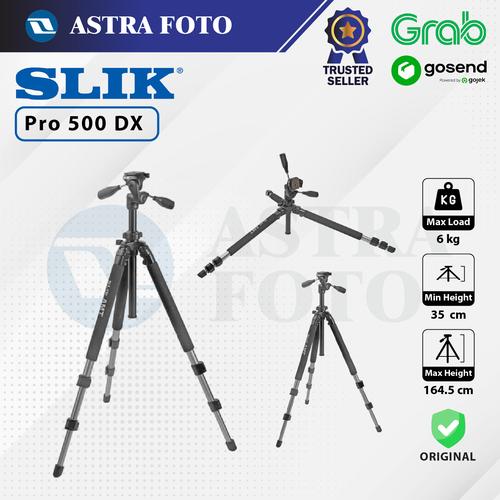 Promo Slik Pro 500DX Tripod with 3-way pan head Cicil 0% 3x - Jakarta ...