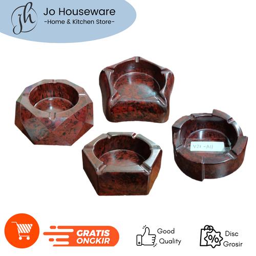 Jual Asbak motif kayu anti pecah / asbak rokok model kayu V21 - V21-11 ...