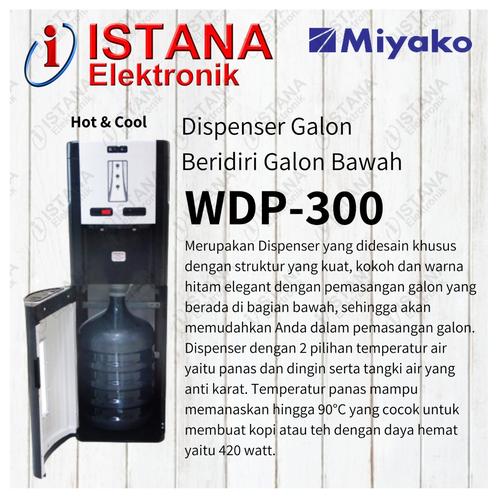 Promo MIYAKO DISPENSER BERDIRI GALON BAWAH HOT&COOL WDP-300 Cicil 0% 3x ...