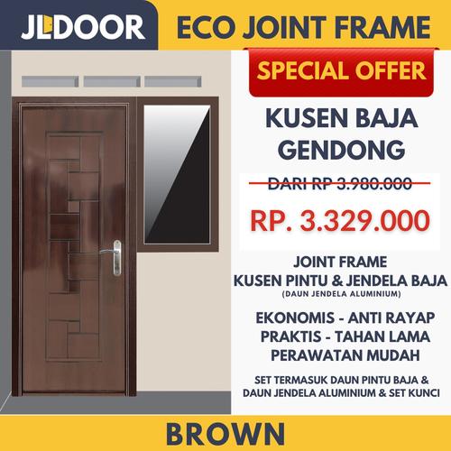 Jual JLDOOR - ECO JOINT FRAME - KUSEN GENDONG SET - COKLAT MOTIF GURAT ...