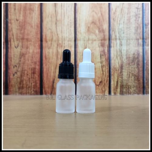 Jual botol kaca pipet 10ml frosted / botol serum tetes 10ml tutup segel ...