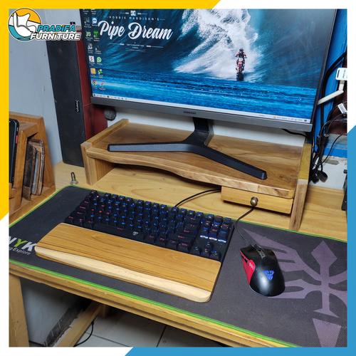 Jual Stand monitor kayu jati - dudukan monitor - monitor stand - Kab ...