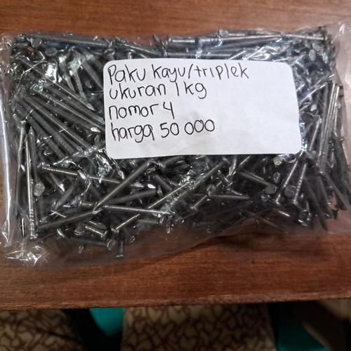 Jual paku triplek paku kayu paku seri ukuran 6x 1 1/2[4 cm] 1 bungkus 1 ...