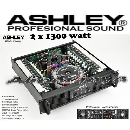 Jual power ashley ev 4000 ashley ev4000 2x1300 class h original ...