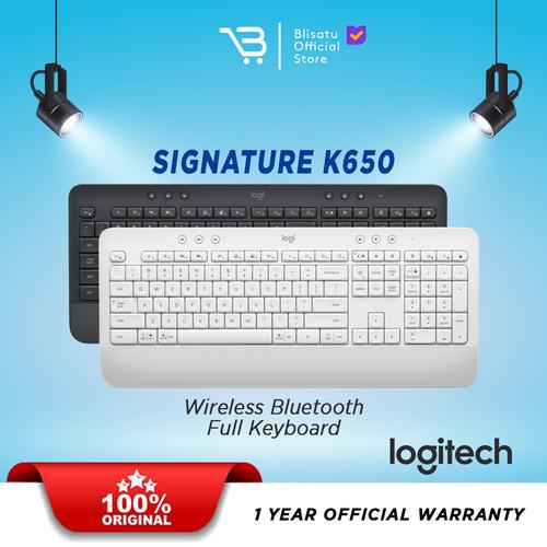 Promo Logitech Signature K650 Keyboard Wireless Bluetooth Comfort ...