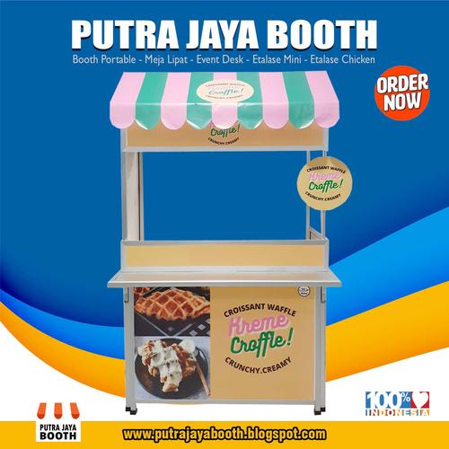 Jual Booth Portable Meja Lipat Event Desk Atap Palang Rak GRATIS ...