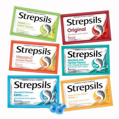 Jual PERMEN STREPSIL PELEGA TENGGOROKAN ISI 8 BUTIR - ORIGINAL - Kota ...