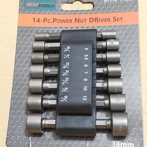 Jual Power Nut socket set / Hex Adapter Mata Sock Baut Roofing / Soket ...