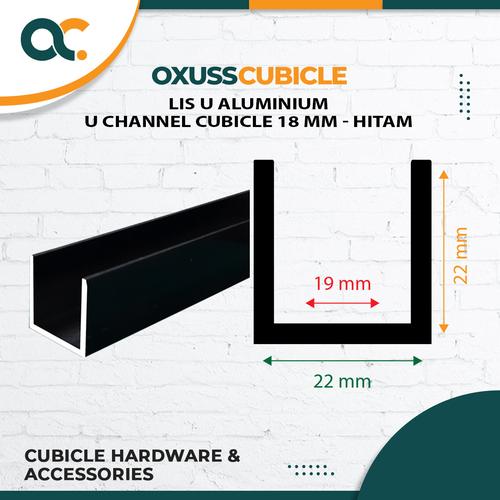 Jual U-Channel 18MM (6 Meter) Lis Aluminium Profile - Hitam - Jakarta ...