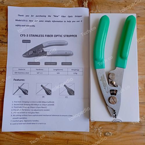 Jual Striper optik/tang striper 3 hole/tang striper fiber optik ...