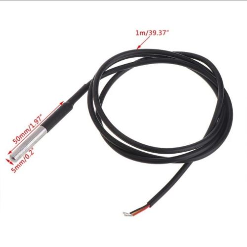 Jual Waterproof Dallas DS18b20 Thermometer Temperature Sensor Suhu Anti ...