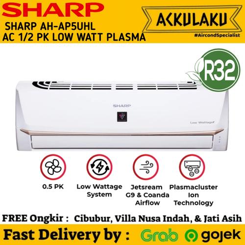 Jual SHARP AH-AP5UHL AP5UHL Ac Split 1/2 Pk Standard Low Watt ...