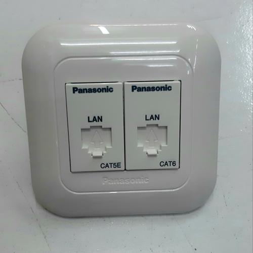 Jual Panasonic Outlet Data Cat6 + Outlet Data Cat5e + Frame - Jakarta Pusat - electric castle ...
