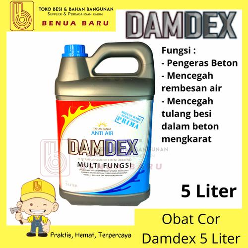 Jual Damdex Pengeras Beton 5 Liter / Damdex pencampur Semen Anti Bocor ...