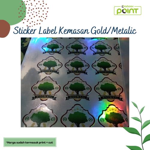 Jual CETAK / PRINT STIKER LABEL KEMASAN METALIC / GOLD - PRINT ...