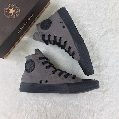 Jual Sepatu Converse All Star High CT Chuck Taylor Abu Hitam Premium ...