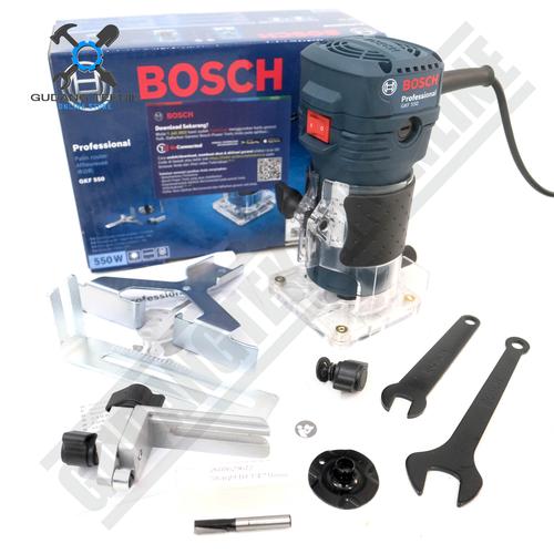 Jual Mesin Trimmer Profil Kayu 1/4" BOSCH GKF550 Mini Trimer Profil 550 ...