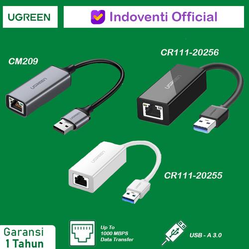 Jual UGREEN Ethernet LAN Cable Adapter To Laptop Macbook 1000Mbps RJ45 ...