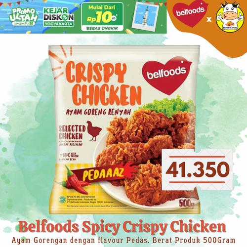 Jual BELFOODS Spicy Crispy Chicken 500gram - Ayam Goreng Pedas Belfoods ...