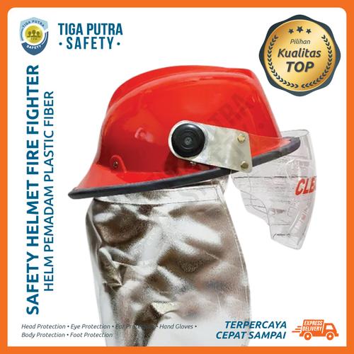 Jual Helm Pemadam Kebakaran Fiber Tahan Panas / Safety Helmet Fire ...