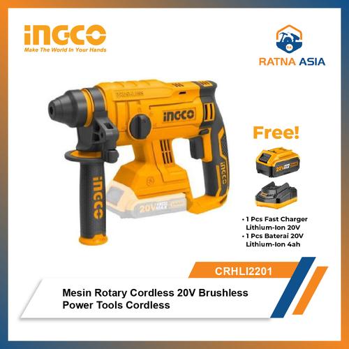 Jual INGCO Mesin Rotary Cordless 20V Brushless CRHLI2201 - Kota ...