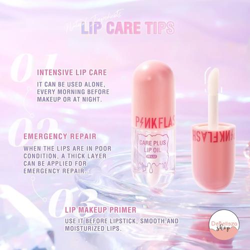 Jual PINKFLASH PF-L12 Care Plus Lip Oil - Lip Gloss - Lip Balm ...