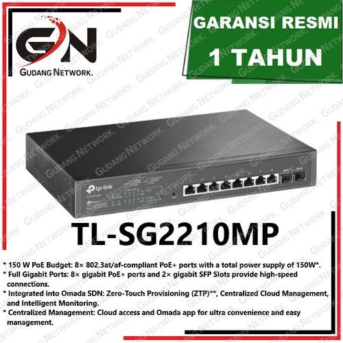 Jual TP-Link TL-SG2210MP 10-Port Gigabit Smart PoE Switch with 8-port ...