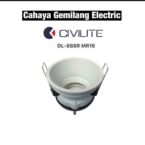 Jual Kap lampu mr16 civilite dl-888r 888r downlight corong spot ...