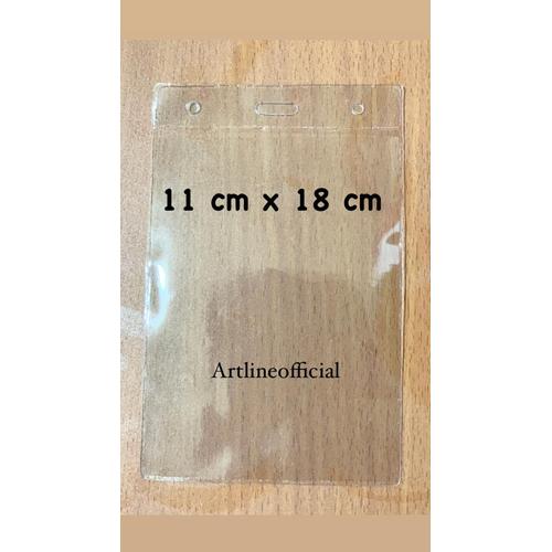 Jual Kantong Plastik Mika Cover Nametag Panitia / ID CARD Uk. 11 x 18 ...