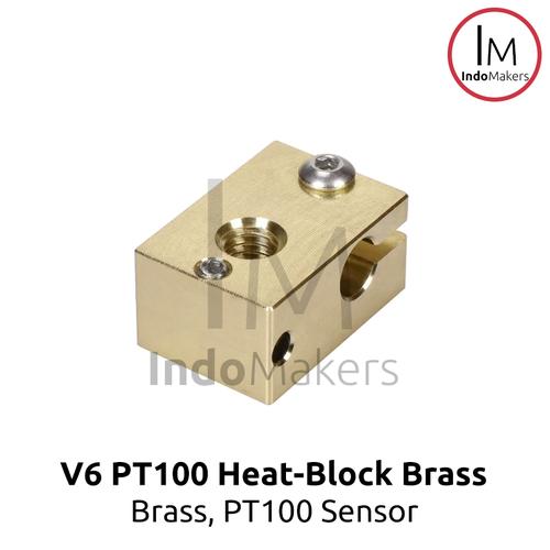 Jual V5/V6 3D Printer Brass Heat-block Heating Block - Kota Tangerang ...