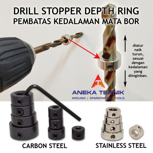 Jual Drill Stopper Depth Ring - Alat Pembatas Kedalaman Mata Bor - Stainless 6 mm - Jakarta ...