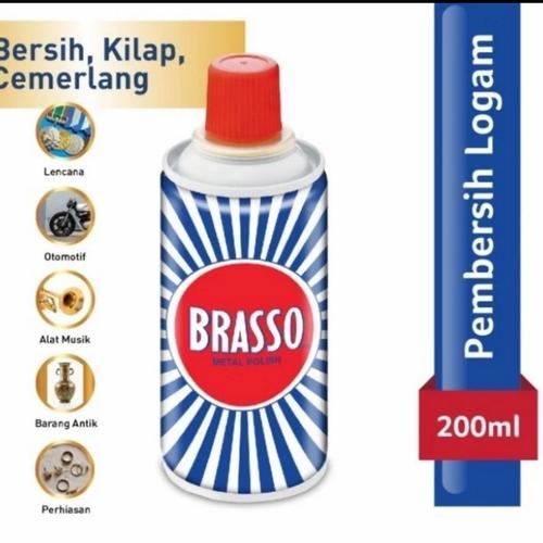 Jual Brasso 200ml metal polish kuningan chrome tembaga stainless steel ...